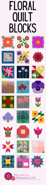 Welcome Spring with these Free Floral Quilt Block Patterns – The (not ...