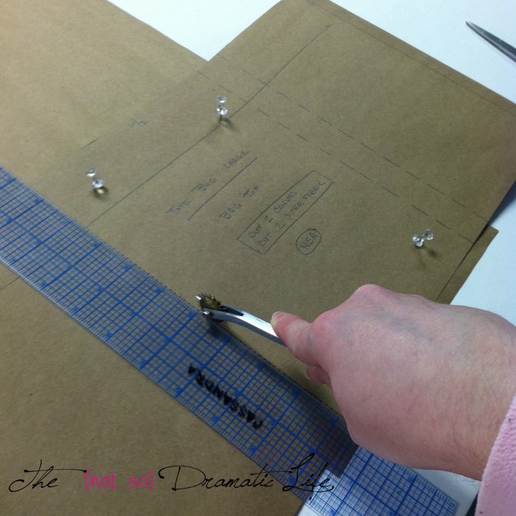 Tote Bag Tutorial Part 2: Creating the Pattern – The (not so) Dramatic Life