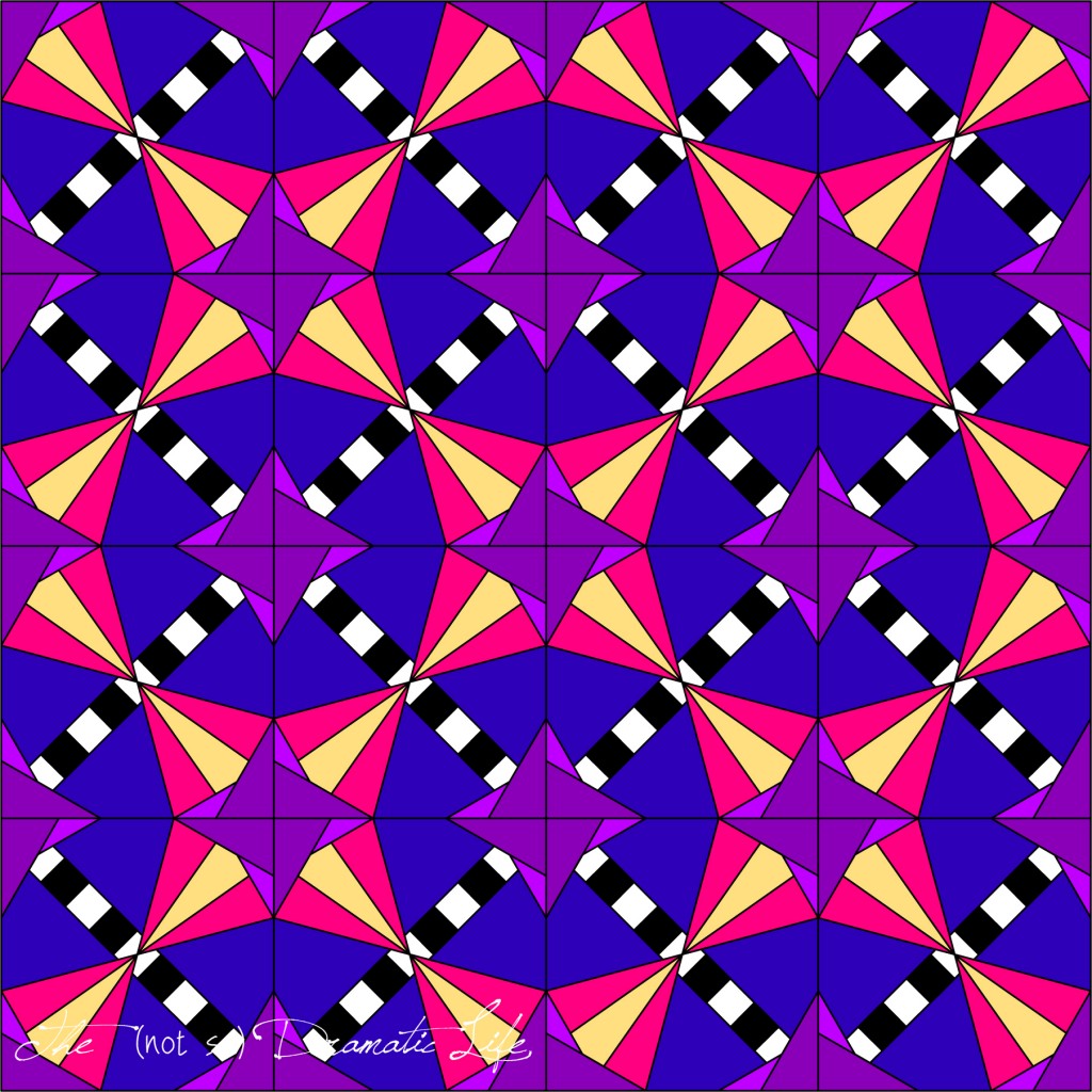 Light Show: December Block of the Month – The (not so) Dramatic Life